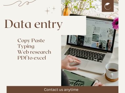 Copy Paste data entry, manual typing,convert PDF to Word and Excel Service | Upwork