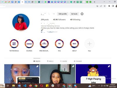 An Instagram page revamp | Upwork