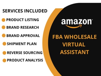 Amazon FBA wholesale, Virtual Assistant, Product Listing, Shipment Plan. | Upwork