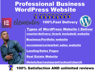 A Perfect Business website, 5Star WordPress Business website with Elementor | Upwork