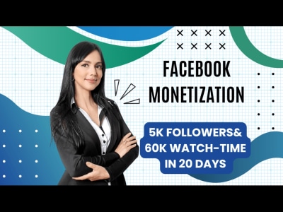 Full Facebook page monetization service ( 5k followers & 60k watch -time) | Upwork