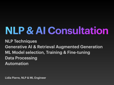 Book a Development & IT Consultation with Lidia P. | Upwork