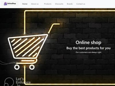 Front design for an online shop | Upwork