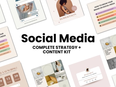 Complete Social Media Strategy, Content Plan & templates for your Brand ...
