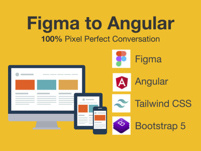 Figma to Angular 100% pixel-perfect conversation with mobile responsive | Upwork