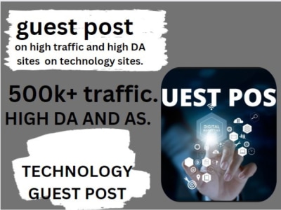 Technology guest post with authority backlinks high DA | Upwork