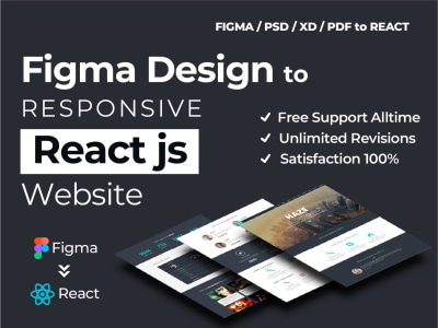 Figma Design to React JS Responsive High-Quality Website | Upwork