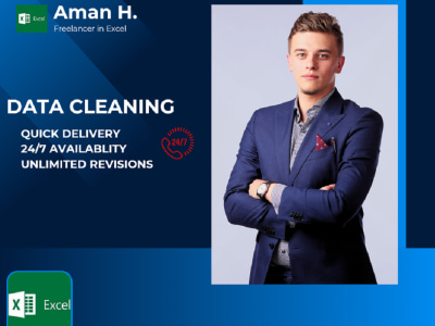 A fastest data cleaning, data scrubbing work within 8 hours | Upwork