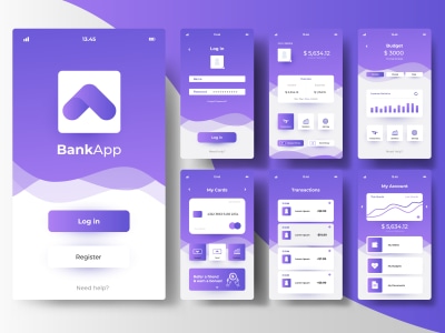 Bank apps user interface design | Upwork