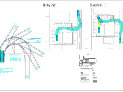 A Swept Path Analysis using AutoTurn/AVT of your project | Upwork