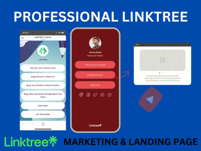 Organic Linktree Biolink landing page marketing for your business | Upwork
