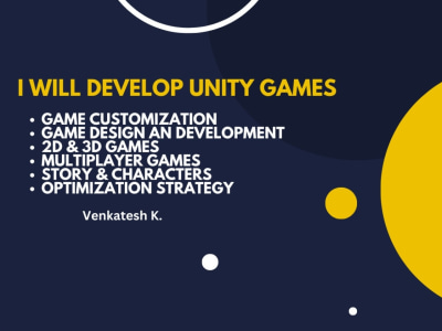 Unity Game 2D/3D Games | Upwork