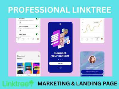 A a professional Linktree Biolink landing page marketing for your ...