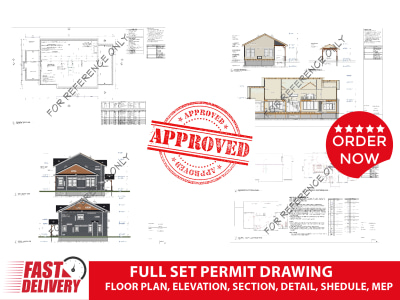 Complete Residential 2D drawing for Permit applications and ...