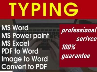 Typing Documents from PDF to MS Word | Upwork