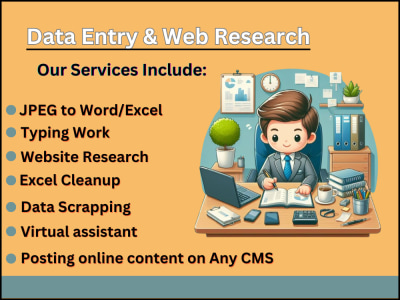 Fast data entry, manual typing, converting PDF to Word and Excel | Upwork