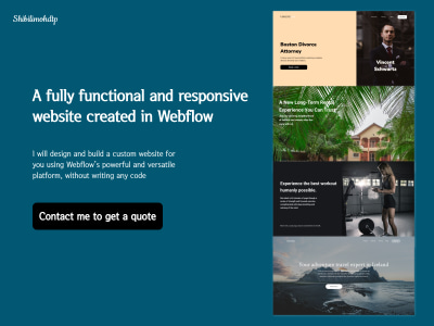 A fully functional and responsive website created in Webflow. | Upwork