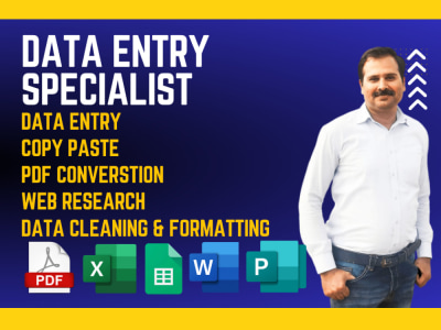 Data entry, PDF Conversion, web scraping, typing, copy paste, web research | Upwork