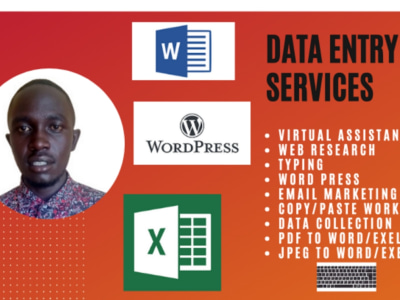 You will get fast data entry, copy paste job typing with Virtual Assistant Service. | Upwork