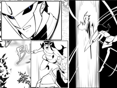 Pro anime manga comic page for your webtoon | Upwork