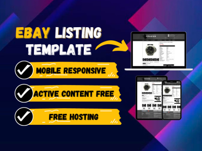 Responsive eBay listing template design | Upwork