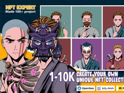 Awesome Anime Cartoon NFT Art Generated up to 10k for you | Upwork