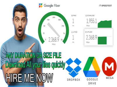 Fastest Downloading and Uploading Videos Service | Upwork