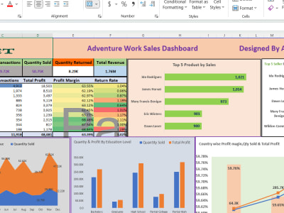Excel Interactive Dashboard | Pivot Table | Charts & Graph | Upwork