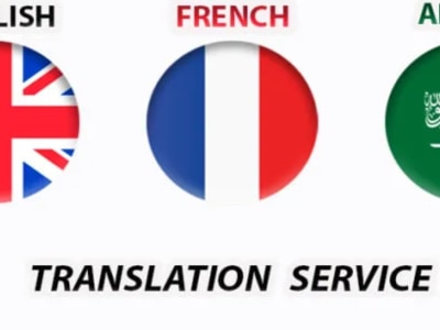 High quality translation in one of 3 languages : French-arabic-english ...