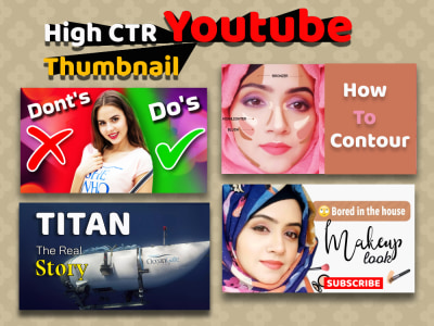 High CTR YouTube thumbnail Designs | Upwork