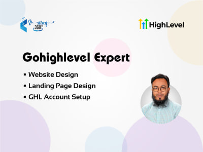 Go High Level l GHL Landing Page Design l Website Landing Page Design ...
