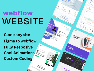 Responsive , clone, copy, duplicate website to webflow or figma to webflow | Upwork