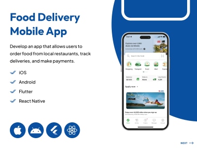 Food Delivery - Flutter & React Native Mobile App | Upwork