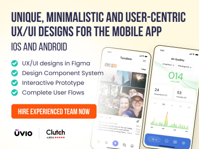 Unique, User-Centric UX/UI Designs for the Mobile App | iOS and Android | Upwork