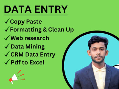 Data Entry, Copy Paste, Data mining, Pdf to Excel, web research | Upwork