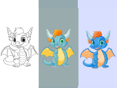 Design unique cartoon character and mascot logo in perfect | Upwork