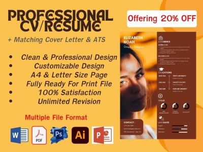 Professionally upgraded Resume, Cover Letter & LinkedIn (offering 20% ...