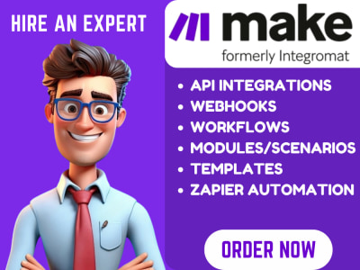 Make.com automation and modules setup for third-party integration | Upwork