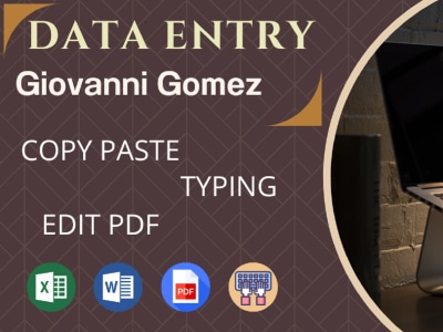 Data entry, copy and paste, conversion to pdf | Upwork