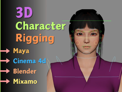 Character Rigging in Maya, Cinema 4d, Blender, Mixamo | Upwork