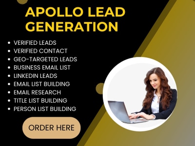 Apollo lead genertaion by searching Emails,Contact numbers,website | Upwork