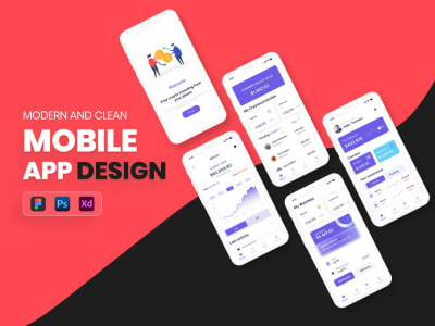 Modern App UX UI design for mobile app design and prototyping | Upwork