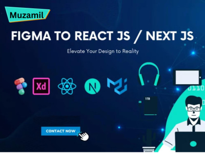 A Figma, PSD or XD Design Converted to React JS, VUE or Next JS | Upwork