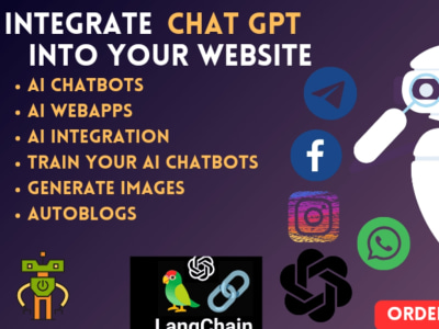 Custom ai chatbots for your website using openai chatgpt langchain | Upwork