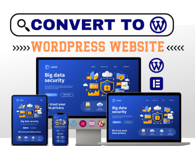 Convert or clone wix, webflow, weebly, squarespace, figma to wordpress | Upwork