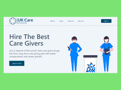 A Modern React Landing Page | Upwork