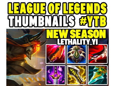 League of legends Eye catching Youtube Thumbnail | Upwork
