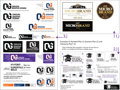 Professional and Unique Logo Design One-Sheet | Upwork
