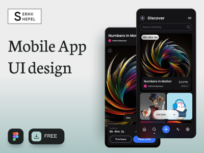 A custom Mobile App UI design concept | Upwork