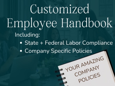 A Customized Detailed And Compliant Employee Handbook Upwork